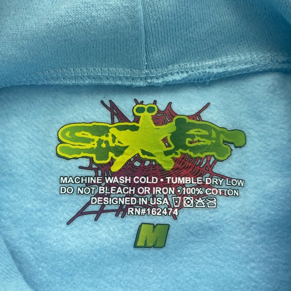 Sp5der | Sweaters | Sp5der Hoodie Blue Brand New | Poshmark
